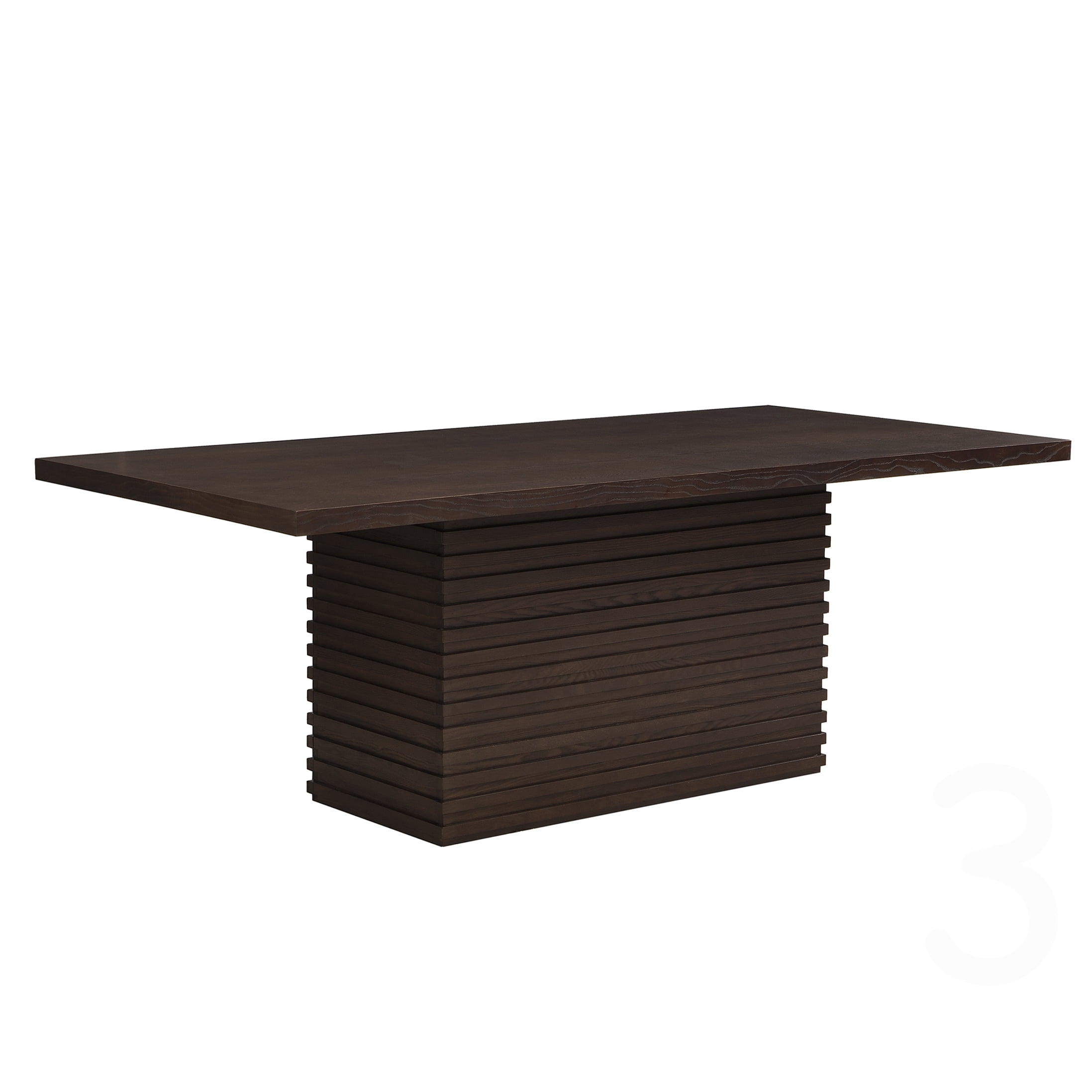 CHAMPFLAG Large 84 Inch Dining Table, Espresso Finish Rectangular Table ...