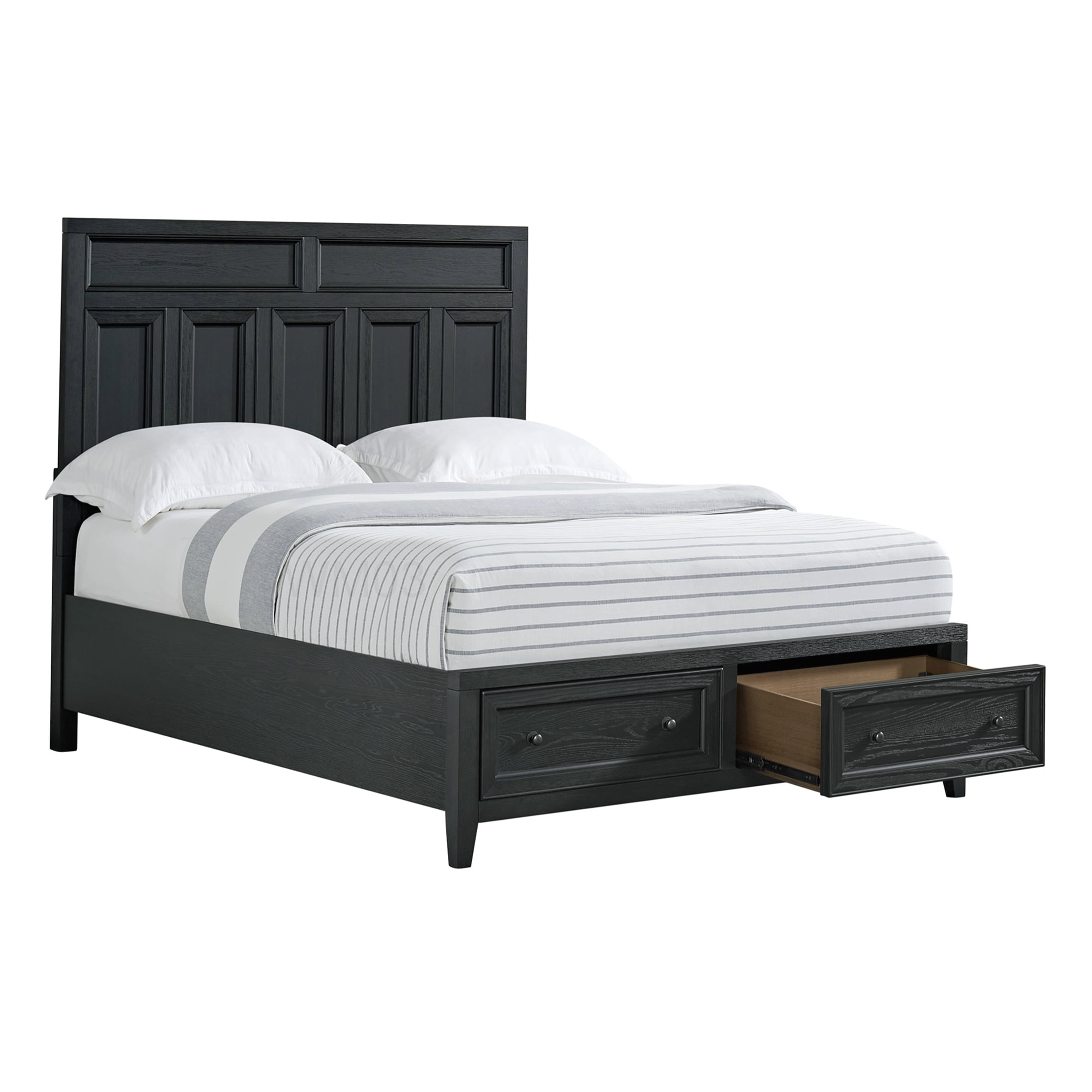 CHAMPFLAG Platform Storage Bed Frame with Headboard for King Mattress ...