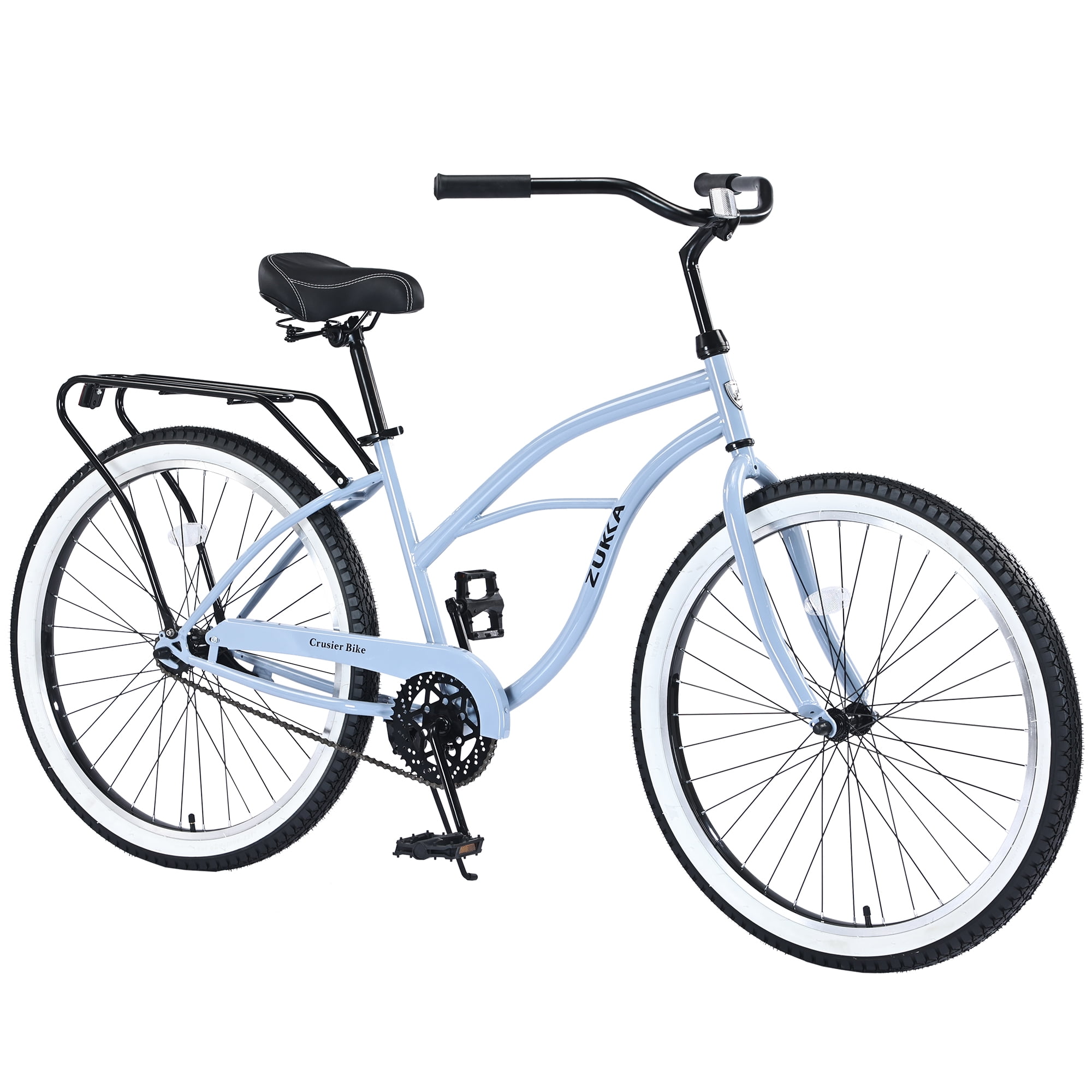 CHAMPIERRE Single Speed Bicycles 26"Inch,Steel Frame, Wide Wheels For ...