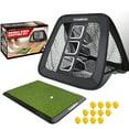 CHAMPKEY Double Sided Golf Chipping Net with Golf Hitting Mat | Come ...
