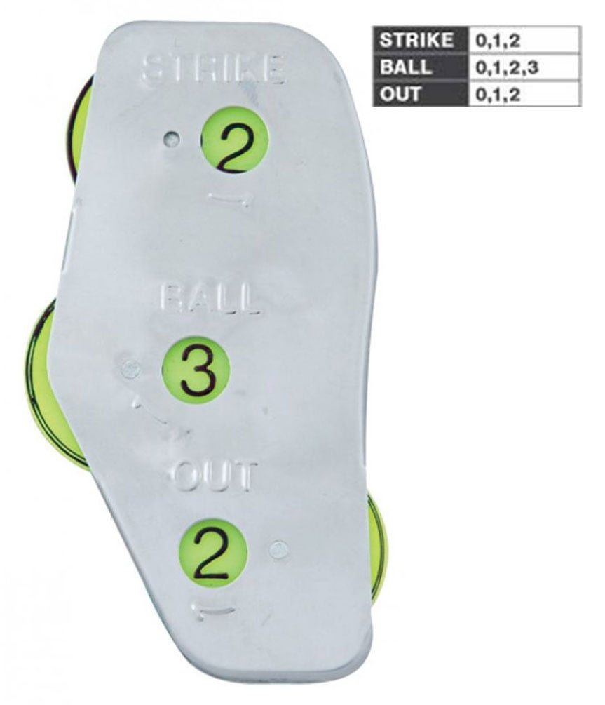 CHAMPRO SPORTS Baseball/Softball Umpire 3-Dial Steel Indicator A039P ...