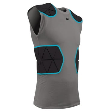 CHAMPRO Bull Rush Football Sleeveless Padded Compression Shirt ...