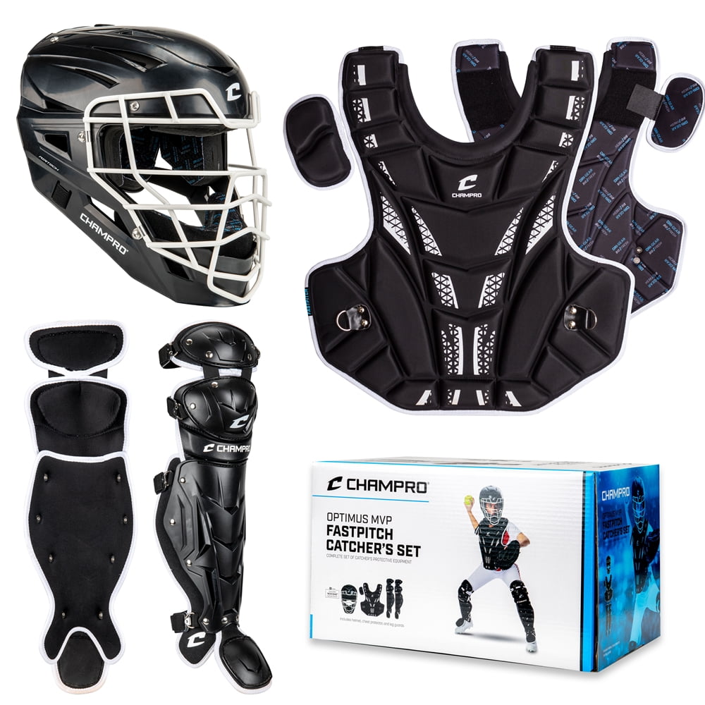CHAMPRO Kids Baseball Catching Helmet, Youth Flexible Protective ...