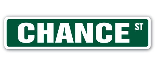 CHANCE Street Sign Childrens Name Room Sign | Indoor/Outdoor | 18" Wide ...