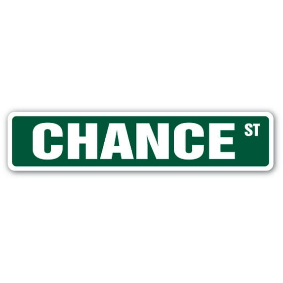 CHANCE Street Sign Childrens Name Room Sign | Indoor/Outdoor | 18" Wide ...