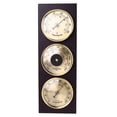 CHANCELAND Weather Station Set with Wooden Frame Base, 3 Pieces ...