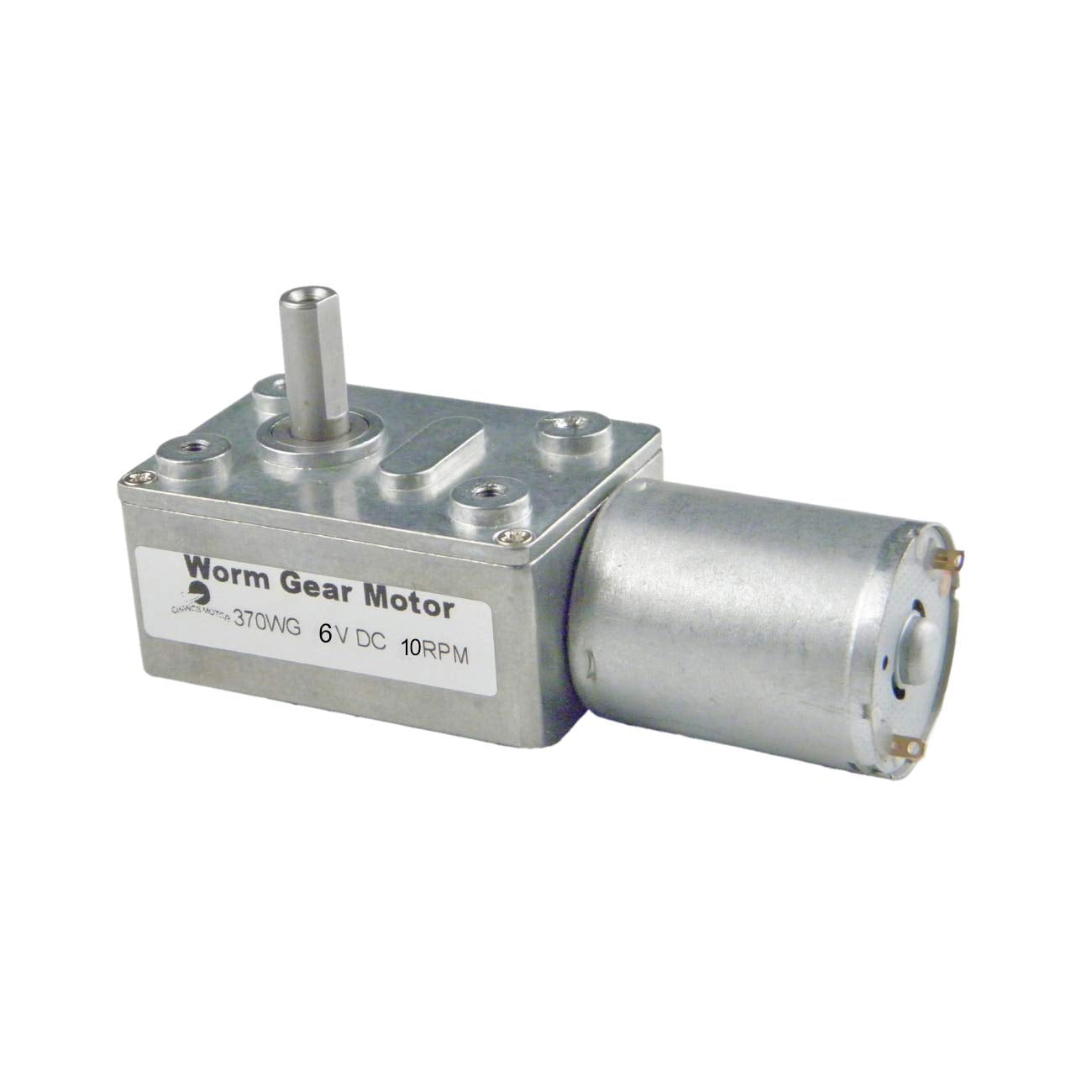 CHANCS 370WG 6V DC 10RPM Self-Locking Reversible Reducer Electric Motor ...