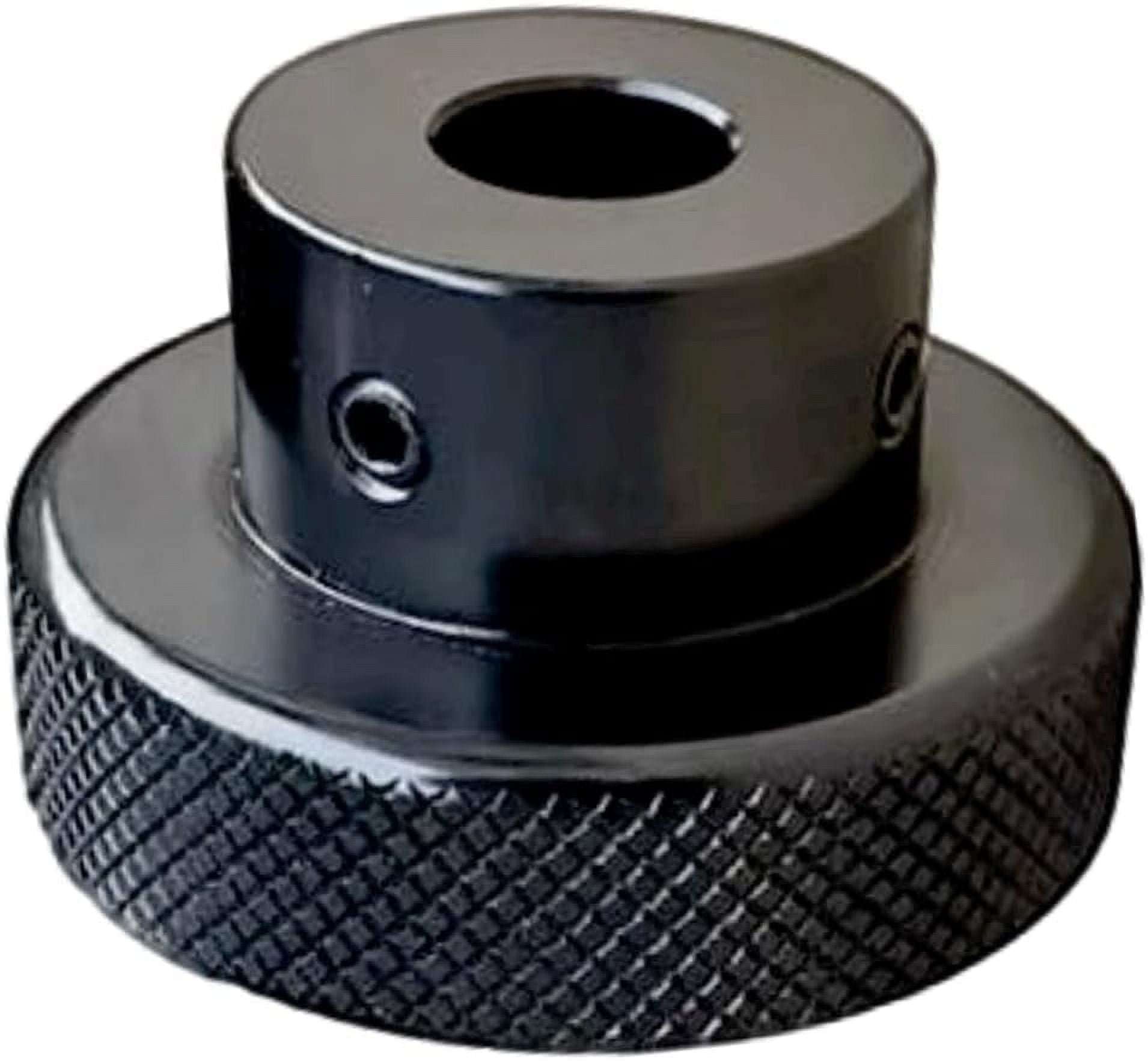 CHANCS Aluminium Alloy Handwheel 40mm OD 8mm Bore Black Knurling ...