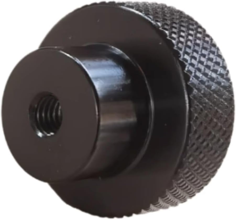 CHANCS Aluminum Alloy Black Handwheel Knurled Adjustment Handle 22mm OD ...