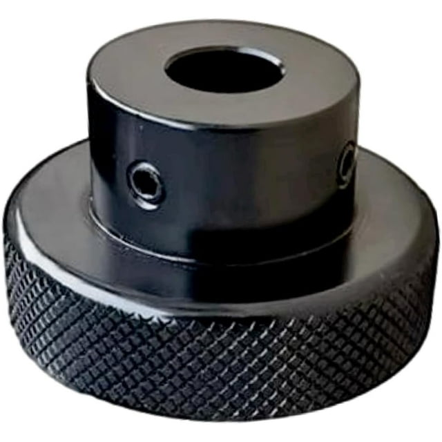 CHANCS Aluminum Alloy Handwheel Black Adjustment Knobs 50mm(2 CHANCS Aluminum Alloy Handwheel Black Adjustment Knobs 50mm(2