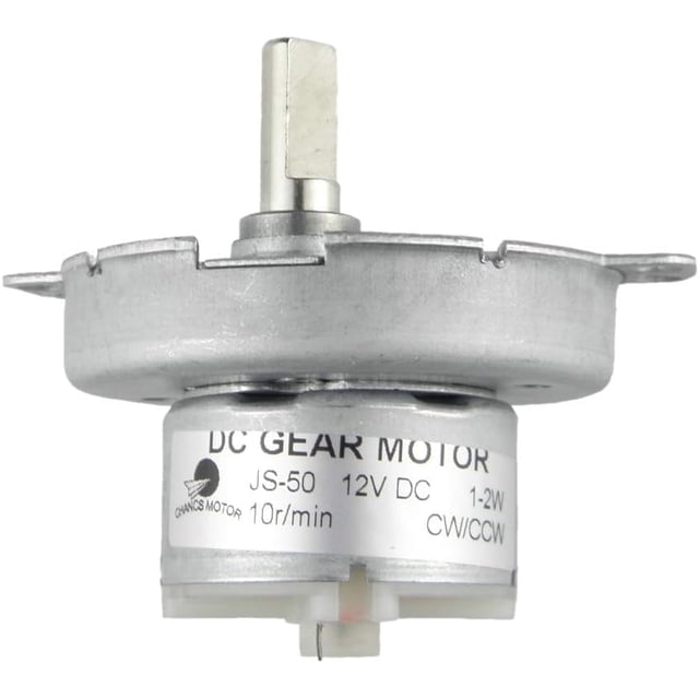 CHANCS DC 12V JS-50 10RPM D-Shaft CW/CCW Gear Synchro Motor Slow Speed ...