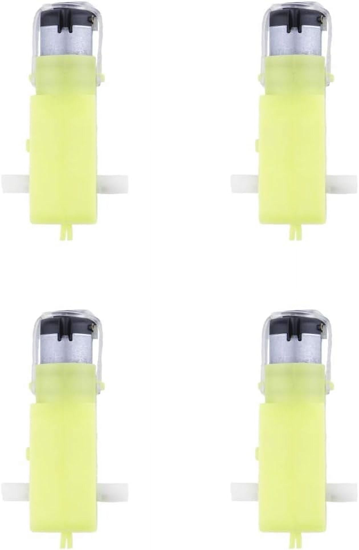 CHANCS DC Motor 1:48 Double Shaft 4pcs 3-6V for DIY Smart Car Chassis ...