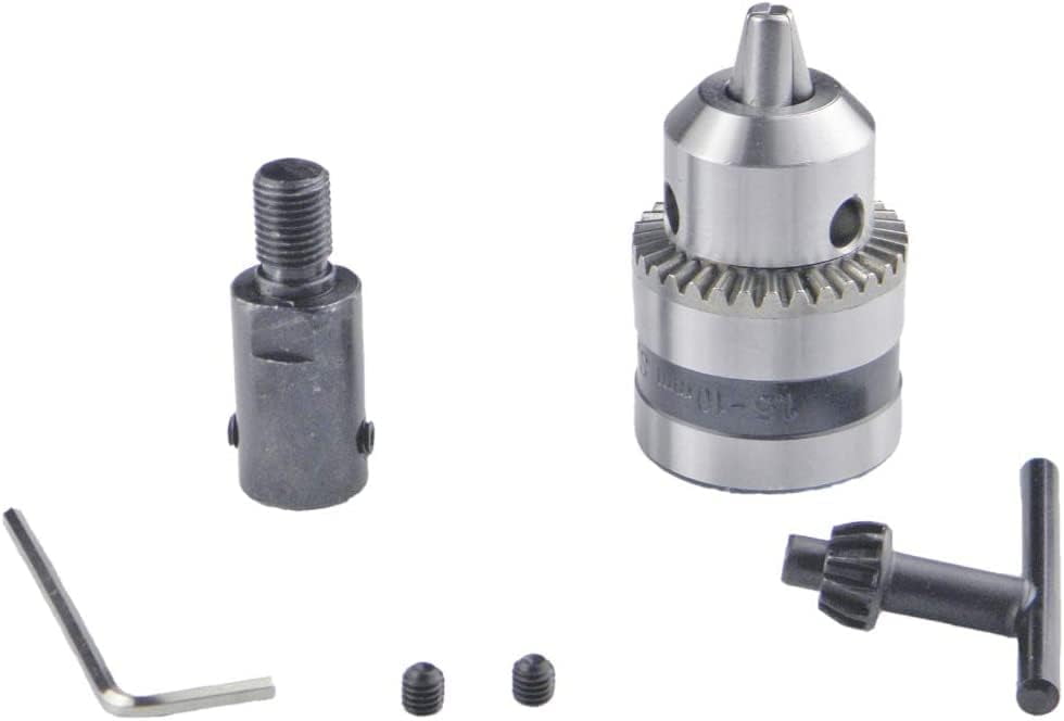 CHANCS Drill Chuck 3/8-24UNF Threaded Self-Locking 1.5-10MM Handheld ...