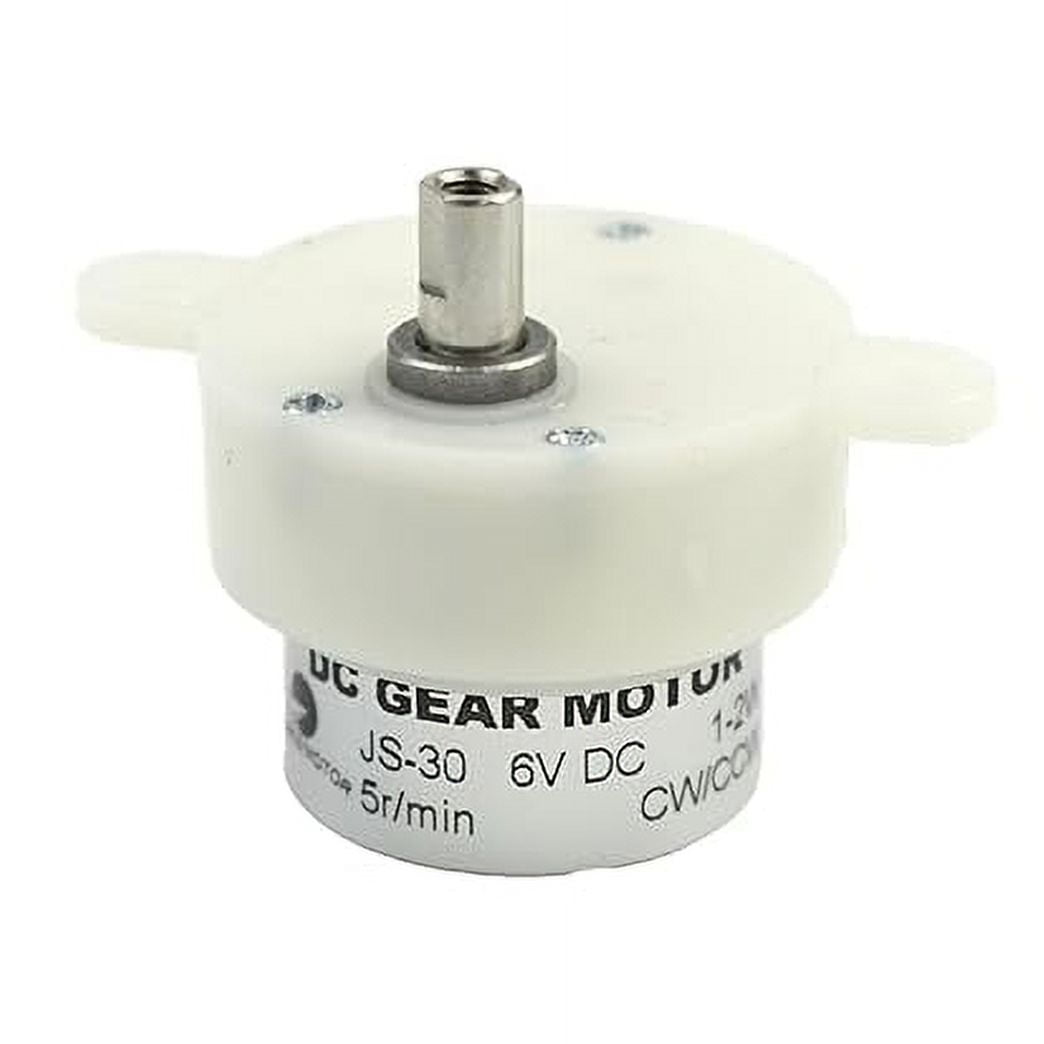 CHANCS JS-30 Electric Motor Gearbox DC 6V 5RPM Double Flat Shaft Gear ...
