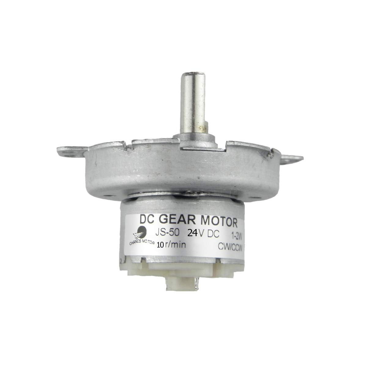 CHANCS JS-50 DC Motor 24V 10RPM D-Shaft POM Plastic Gear Gearbox Gear ...