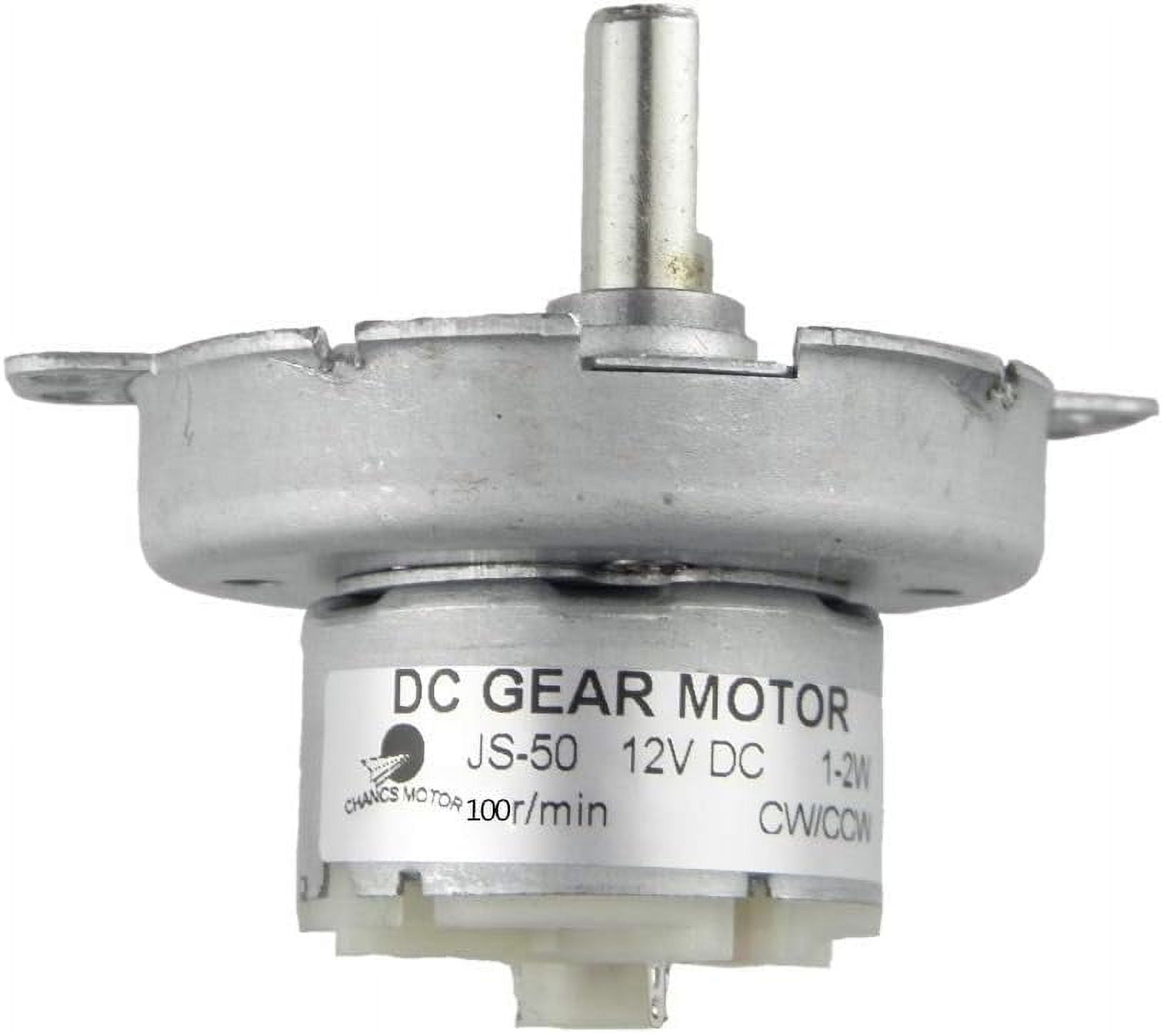 CHANCS Microwave Micromotor JS-50 12V DC 100RPM D-Shaft Car Moving Head ...