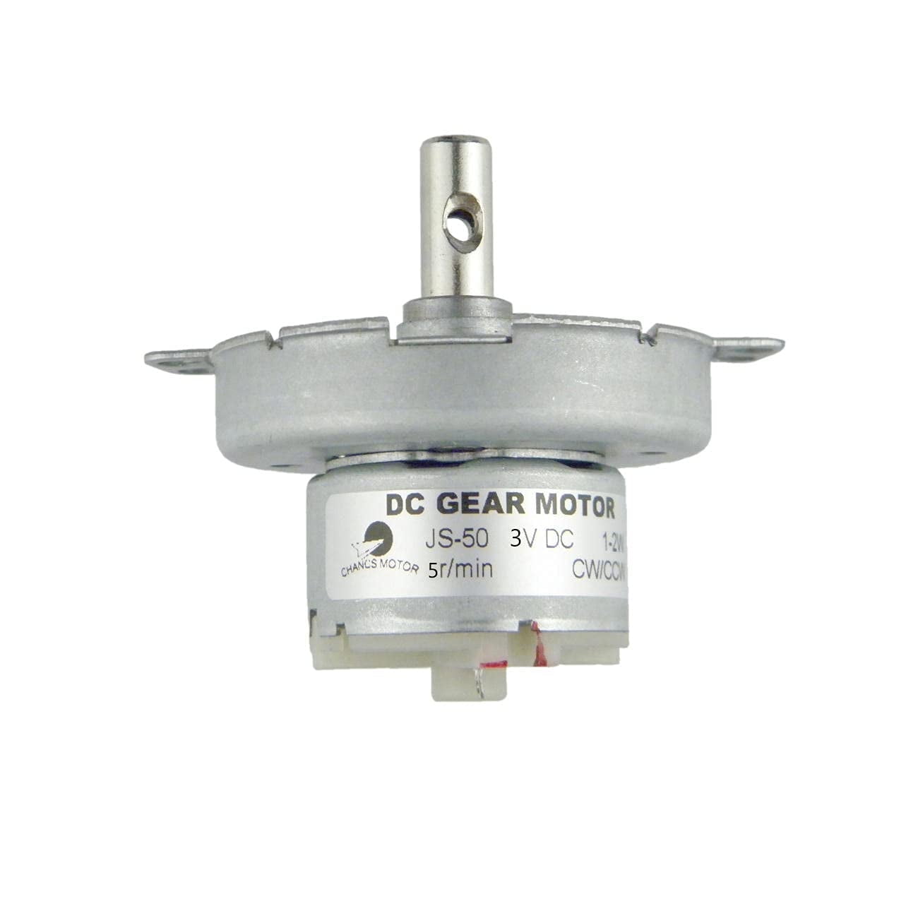 CHANCS Mini DC Gear Motor JS-50 DC 3V 5RPM Reduced DC Motor Metal Outer ...