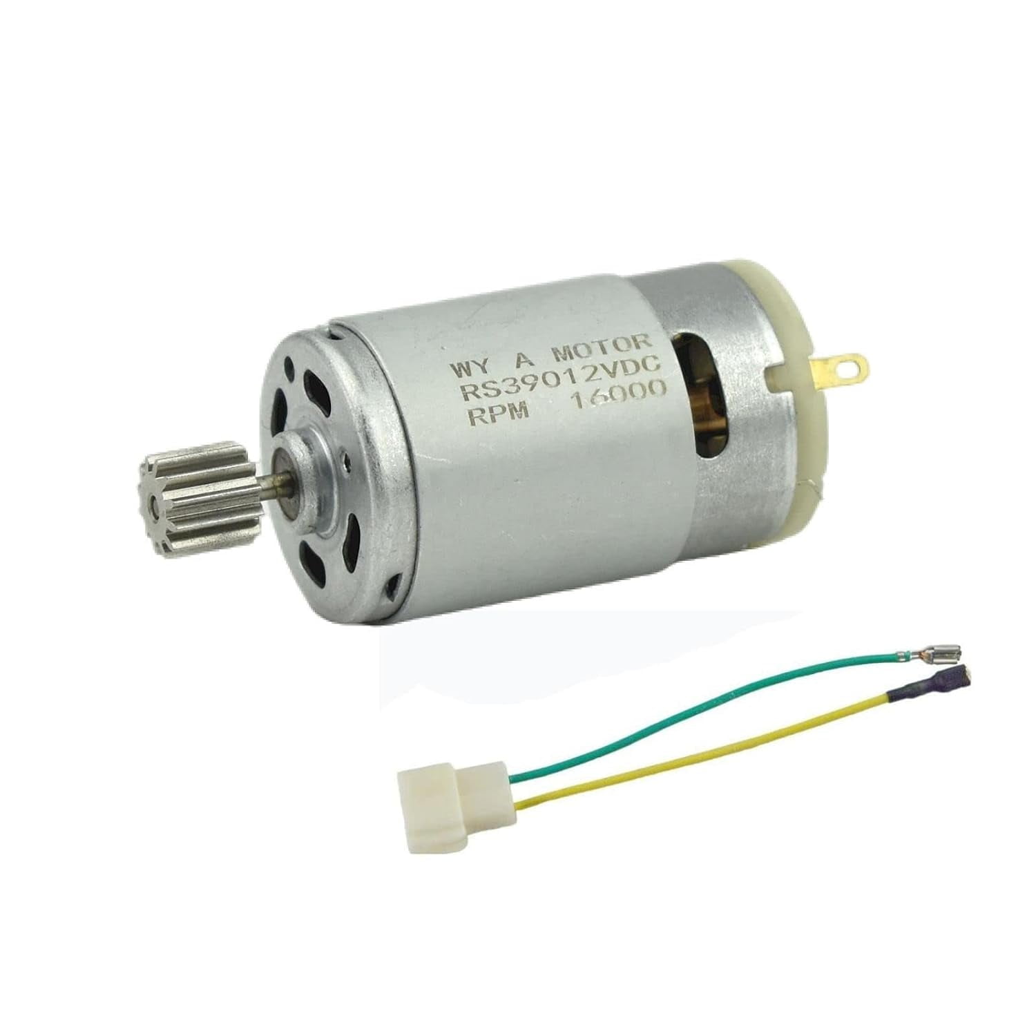 CHANCS RS390 Electric Motor DC 12V 16000RPM 12 Gear Teeth Motor for Toy ...