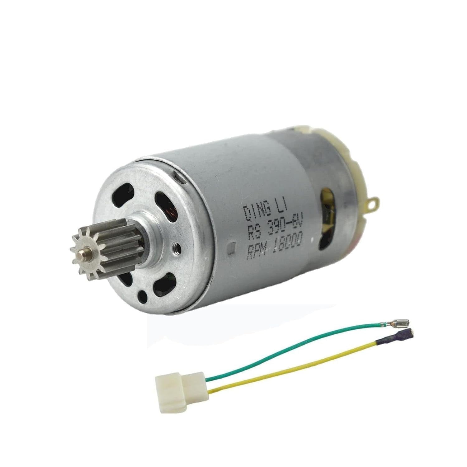 CHANCS RS390 Electric Motor DC 6V 18000RPM 12 Gear Teeth Motor for Toy ...