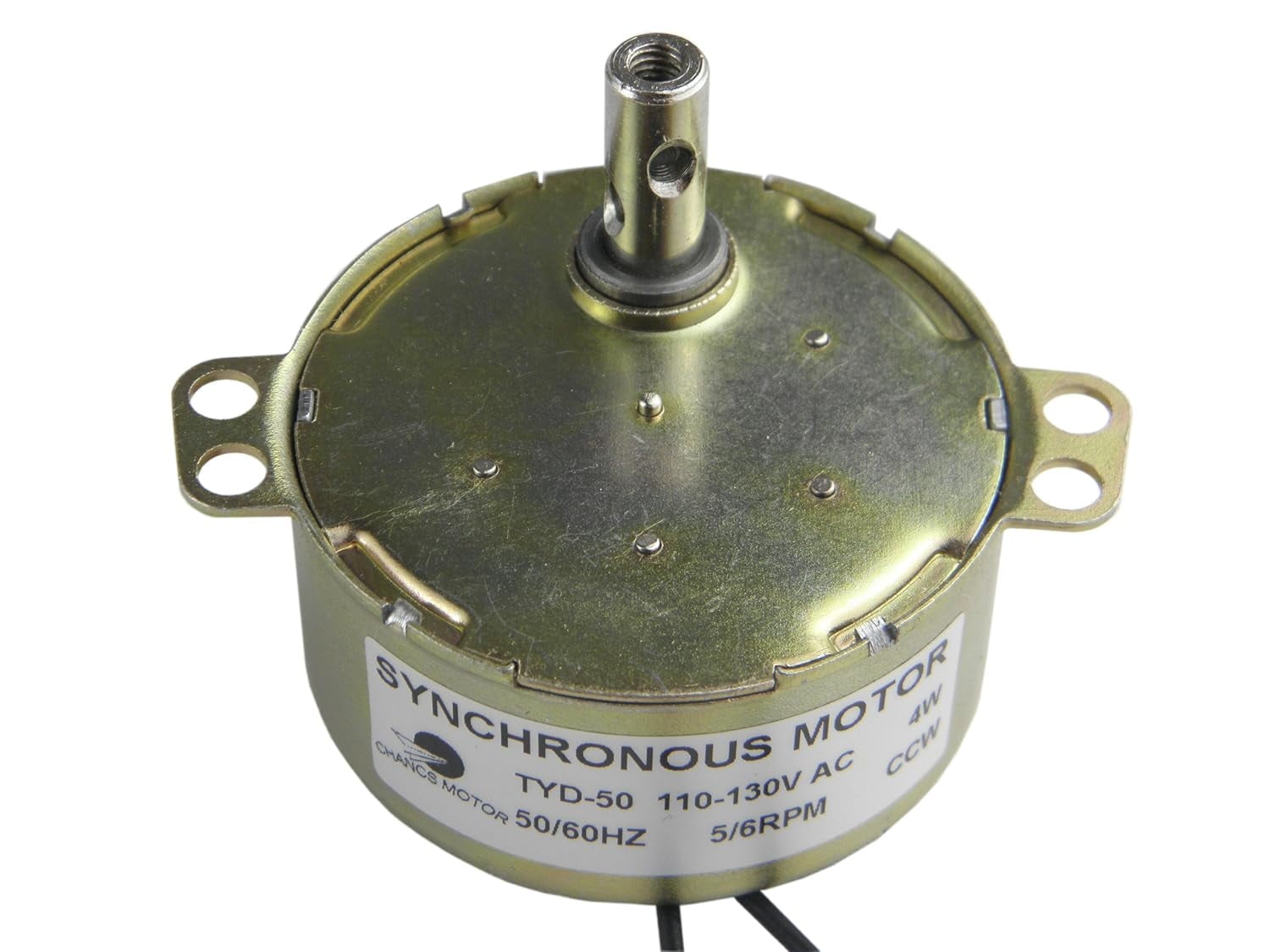 CHANCS Rotation TYD-50 Synchronous Motor AC 110V 50/60Hz 5-6r/min CCW ...