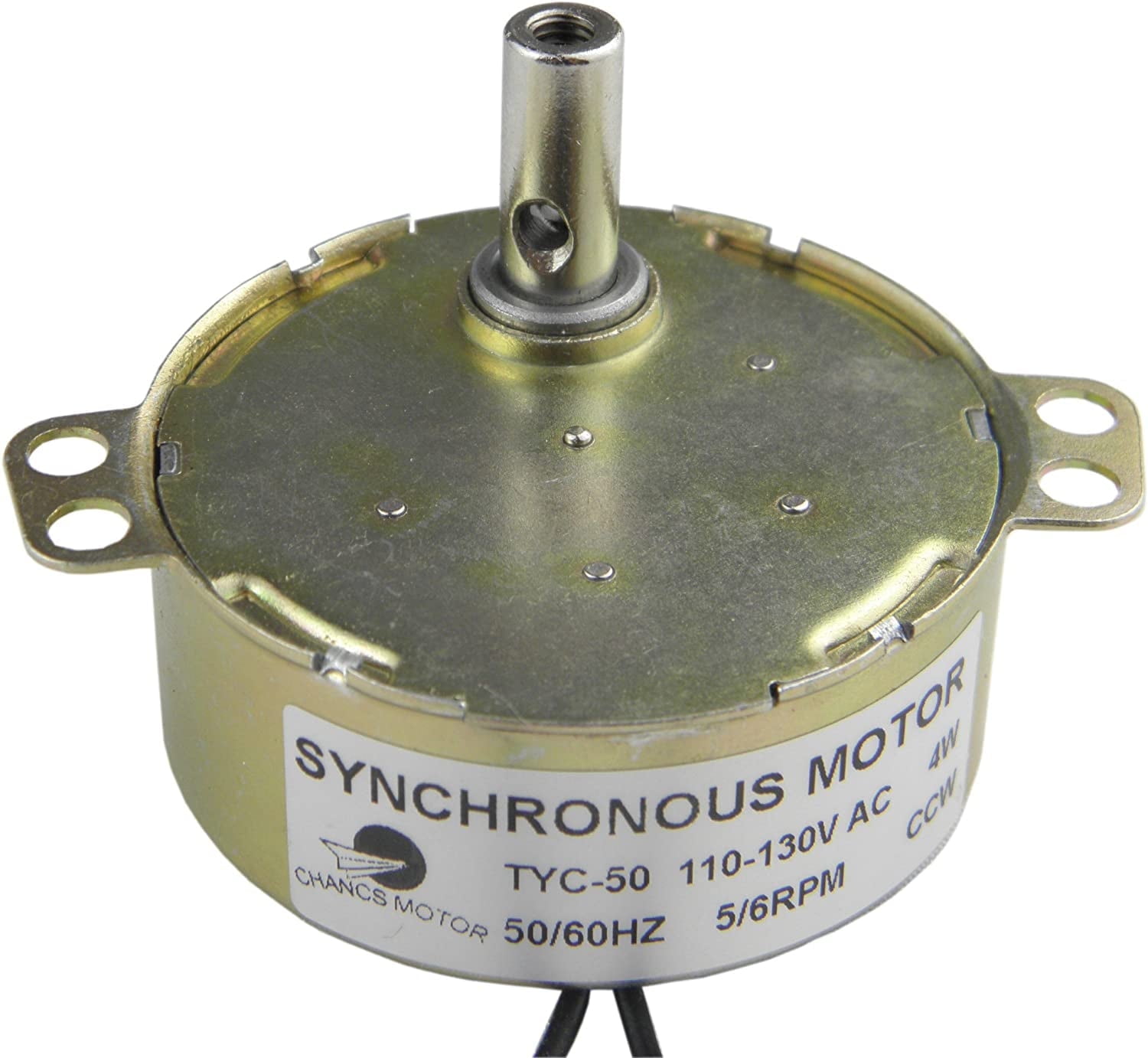 CHANCS Small AC Synchronous Gear Motor TYC-50 110V AC 5/6RPM CCW ...