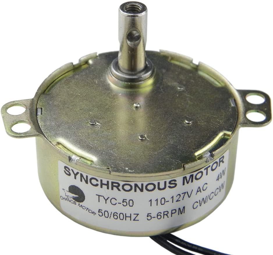 CHANCS Small Synchronous Gear Motor TYC-50 110V AC 5-6RPM CW/CCW Torque ...