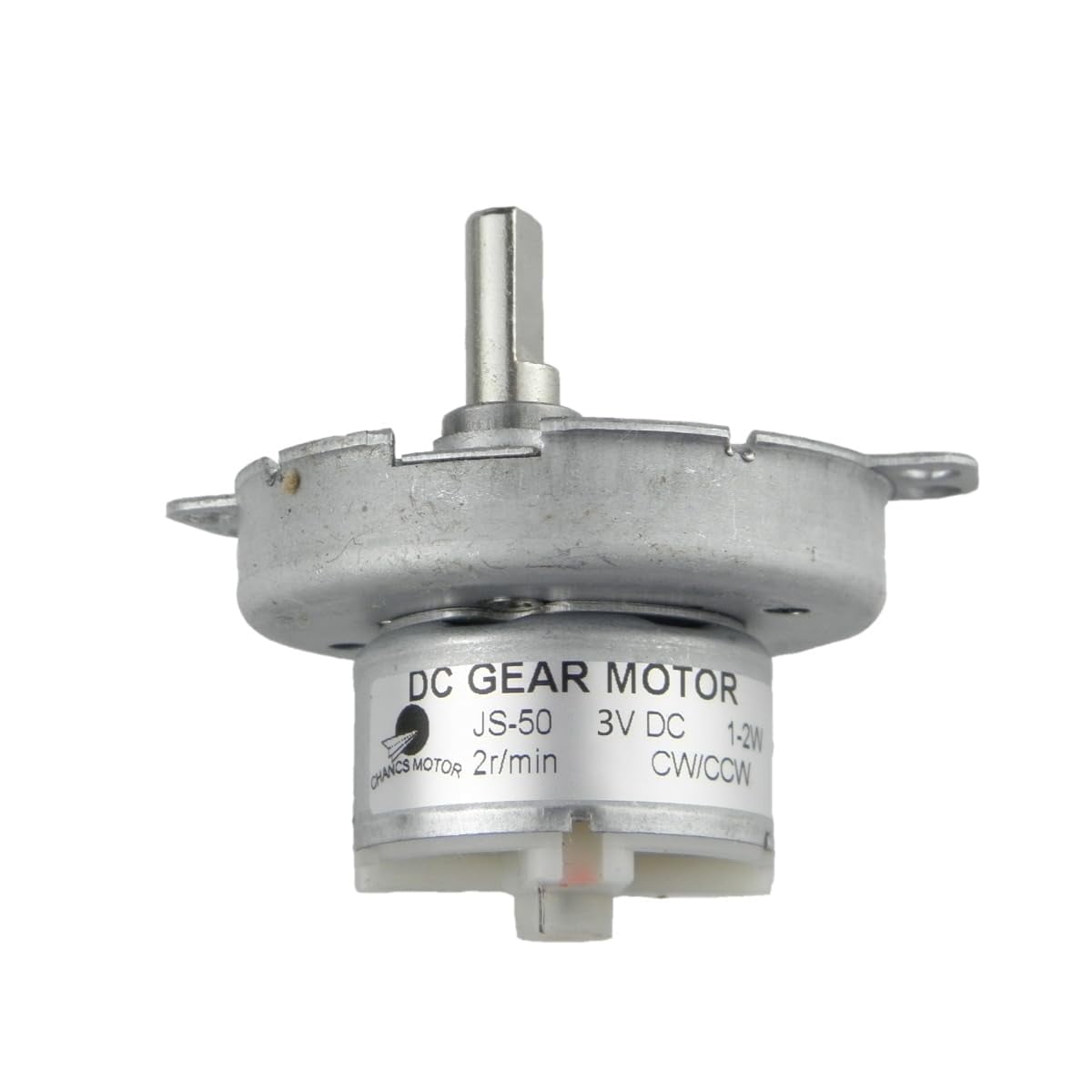 CHANCS Speed Reduction Large Torque JS-50 3V 2RPM D-Shaft DC Gear Motor ...