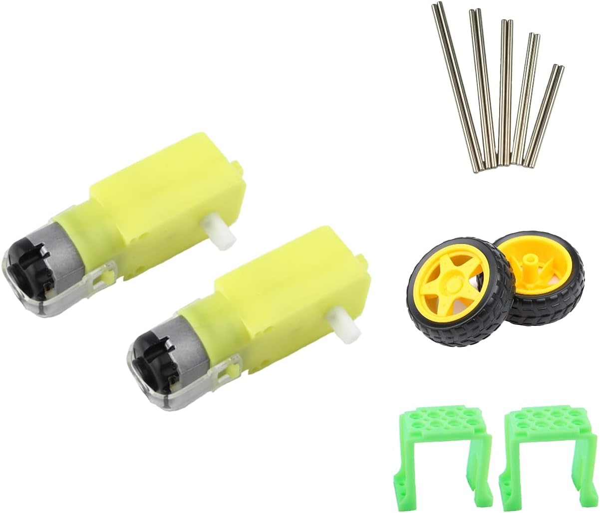 CHANCS Strong Magnetic Motor 1:48 DC Motor 2pcs 3-6V Single Shaft 5 ...