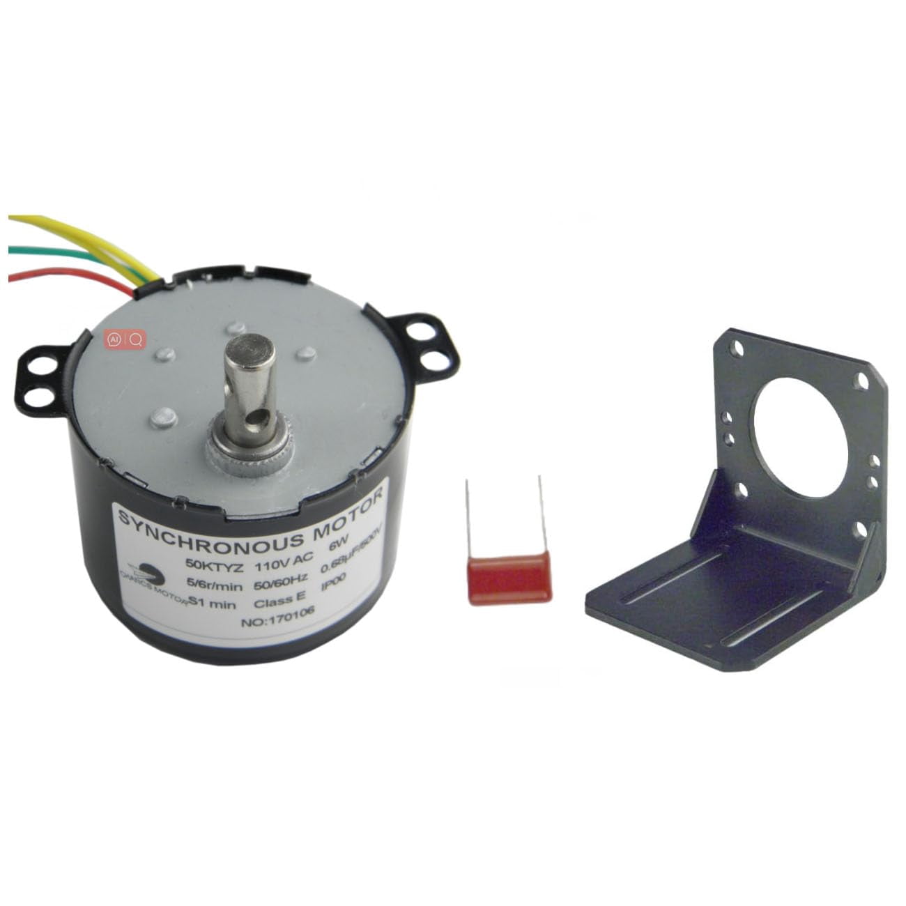 CHANCS Synchronous Gear Motor 50KTYZ 110V 5/6RPM Low Speed Mini Gearbox ...