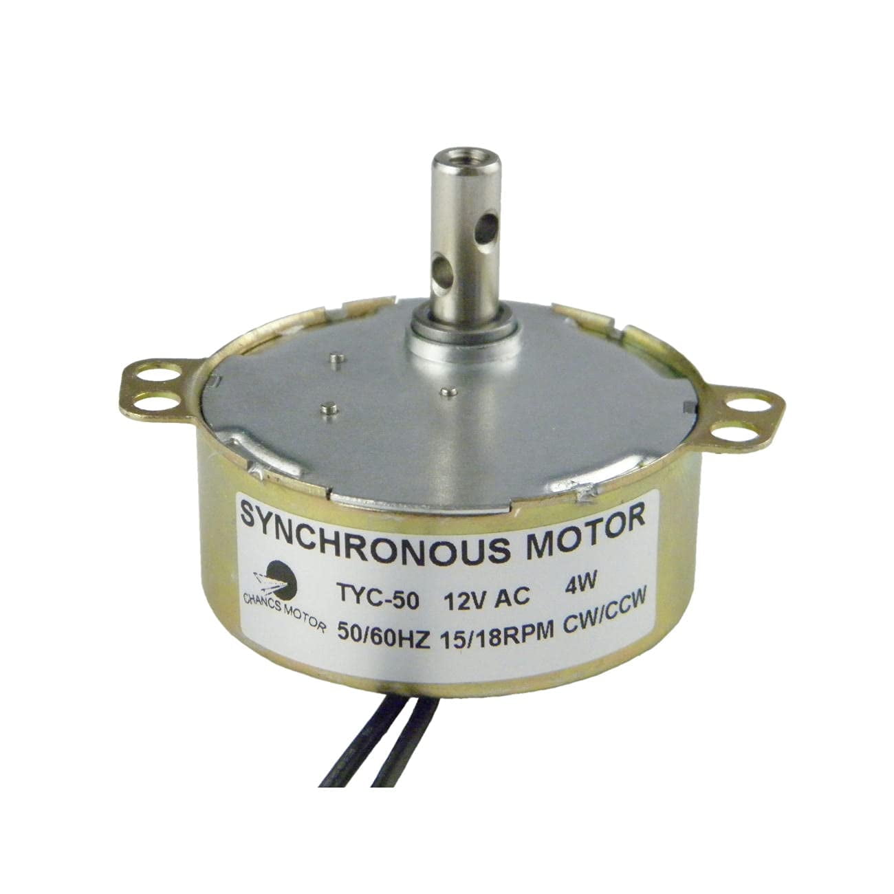 CHANCS Synchronous Gear Motor Turntable Electric Motor TYC-50 AC 12V 15 ...