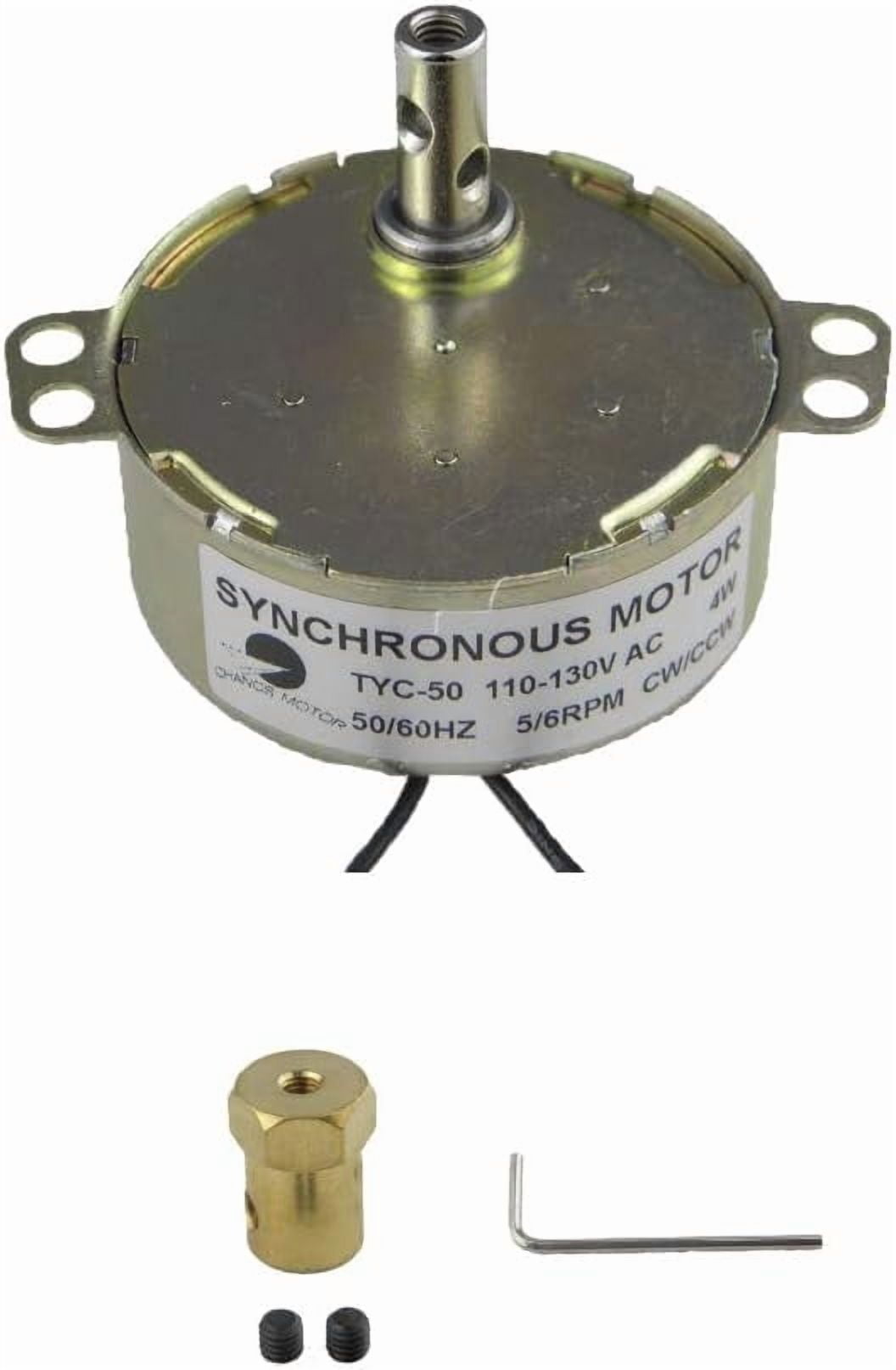 CHANCS Synchronous Motor TYC-50 110V 5-6RPM 4W CW/CCW AC100~127V ...