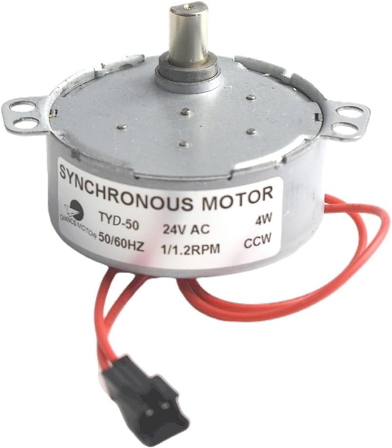 CHANCS Synchronous Motor TYD-50 24V AC 1/1.2RPM CCW 4W Fixed Rotation ...