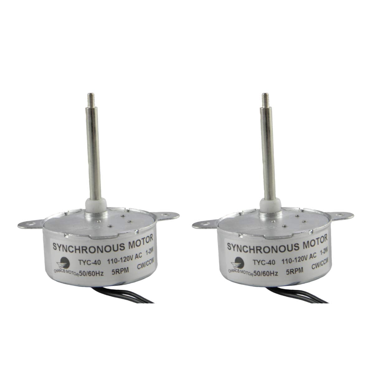 CHANCS TYC-40 110V AC Small Gear Synchro Motor TYZ42 5-6RPM 46mm CW/CCW ...