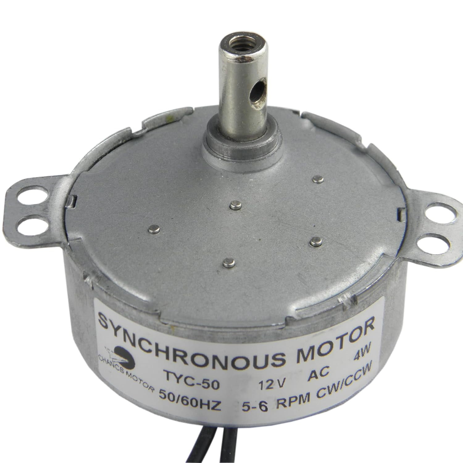 CHANCS TYC-50 Synchronous Gear Motor 12V AC 5-6RPM CCW Torque 4.8kgf.cm ...