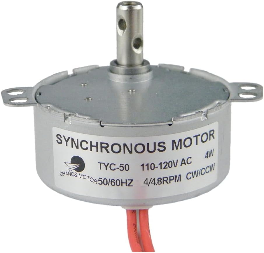 CHANCS TYC-50 Synchronous Motor 110V AC 4/4.8RPM CW/CCW Gear Motor 4W ...