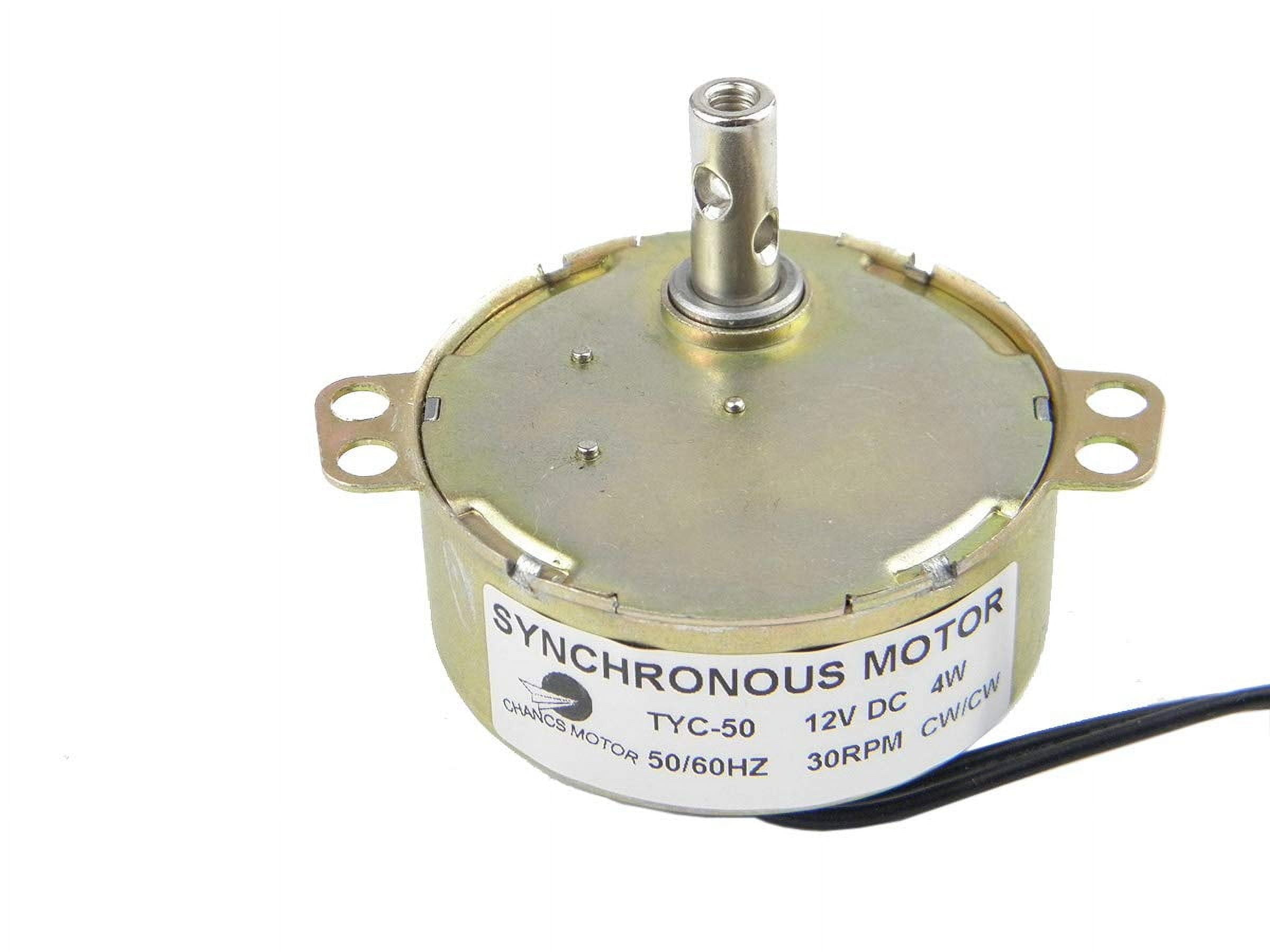 CHANCS TYC-50 Synchronous Motor 12V DC 30/36RPM 4W CW/CCW Small ...