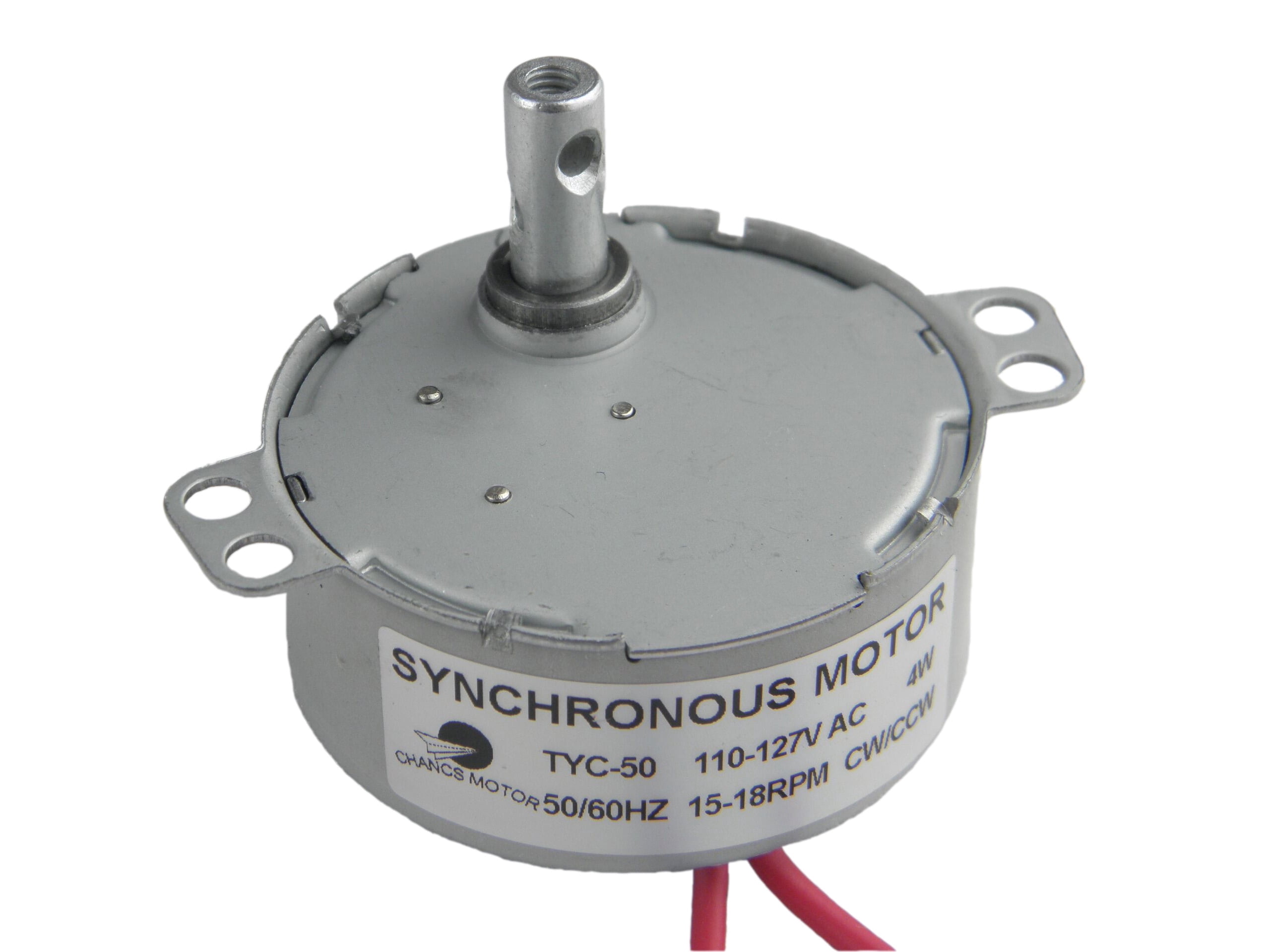 CHANCS, Synchronous Motor, TYC-50, 110V AC 15-18RPM CW/CCW - Walmart.com