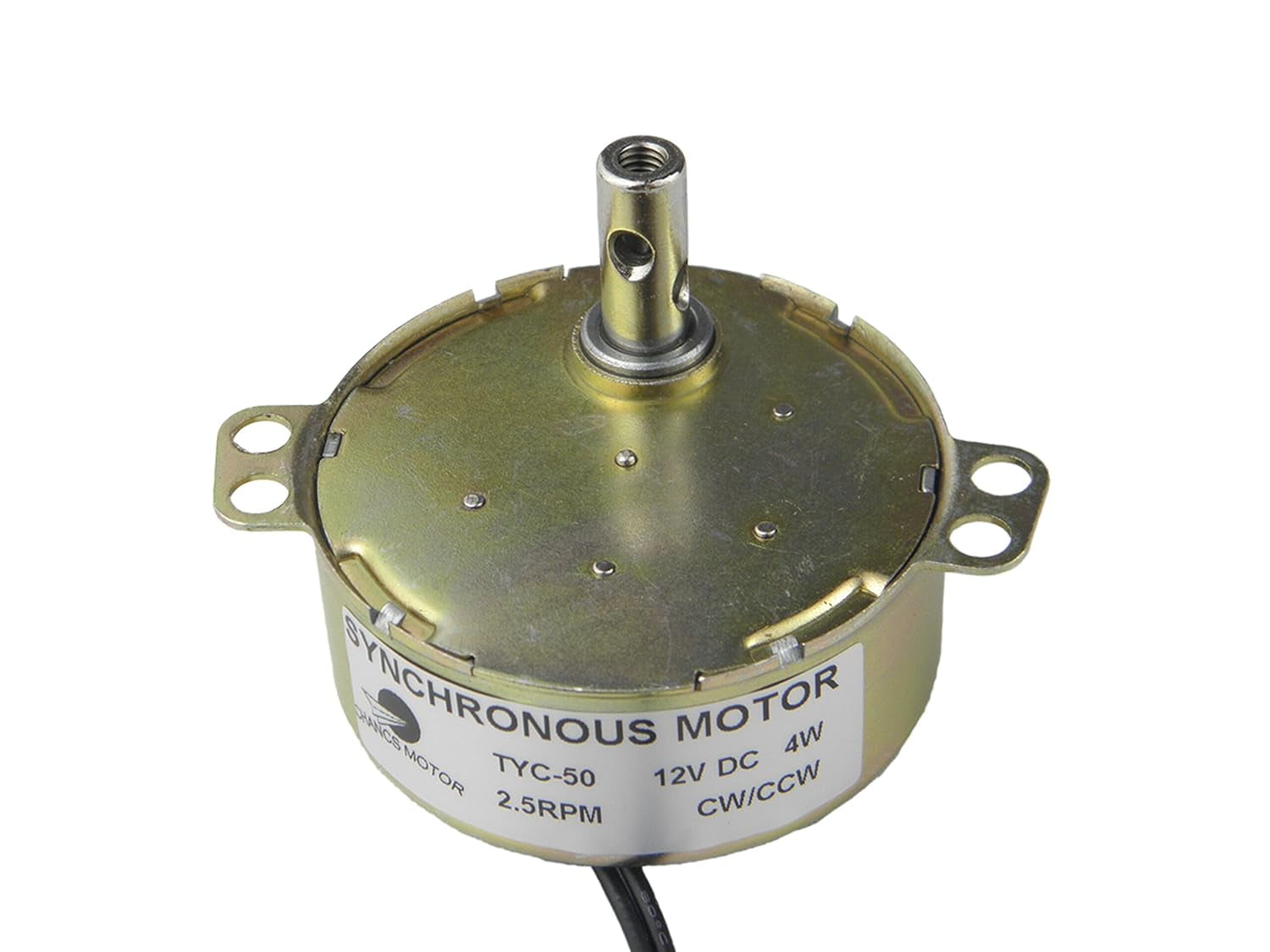 CHANCS TYC-50 Synchronous Small Motor 12V DC 2.5-3RPM 4W CW/CCW Gear ...