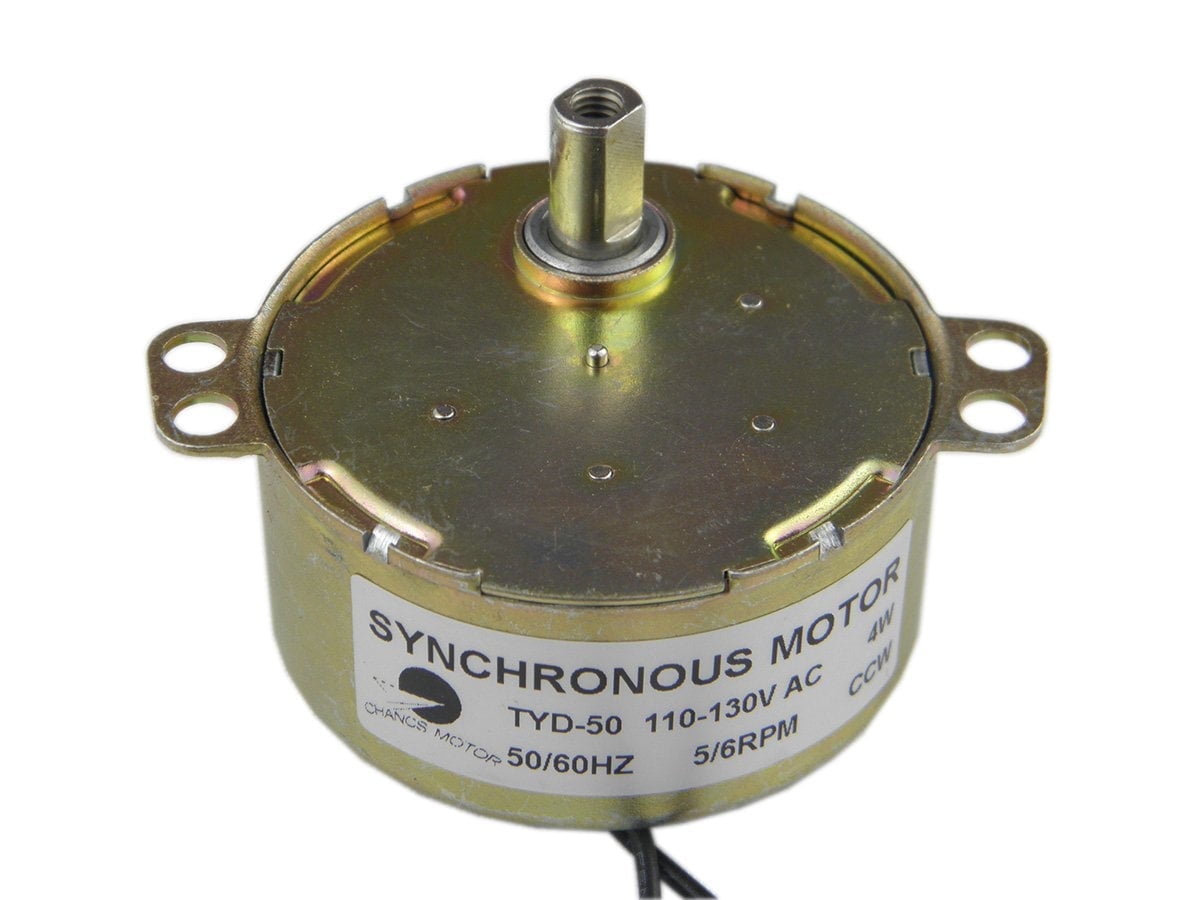 CHANCS TYD-50 Small Synchronous Gear Motor AC 110V 5-6RPM CCW Torque ...