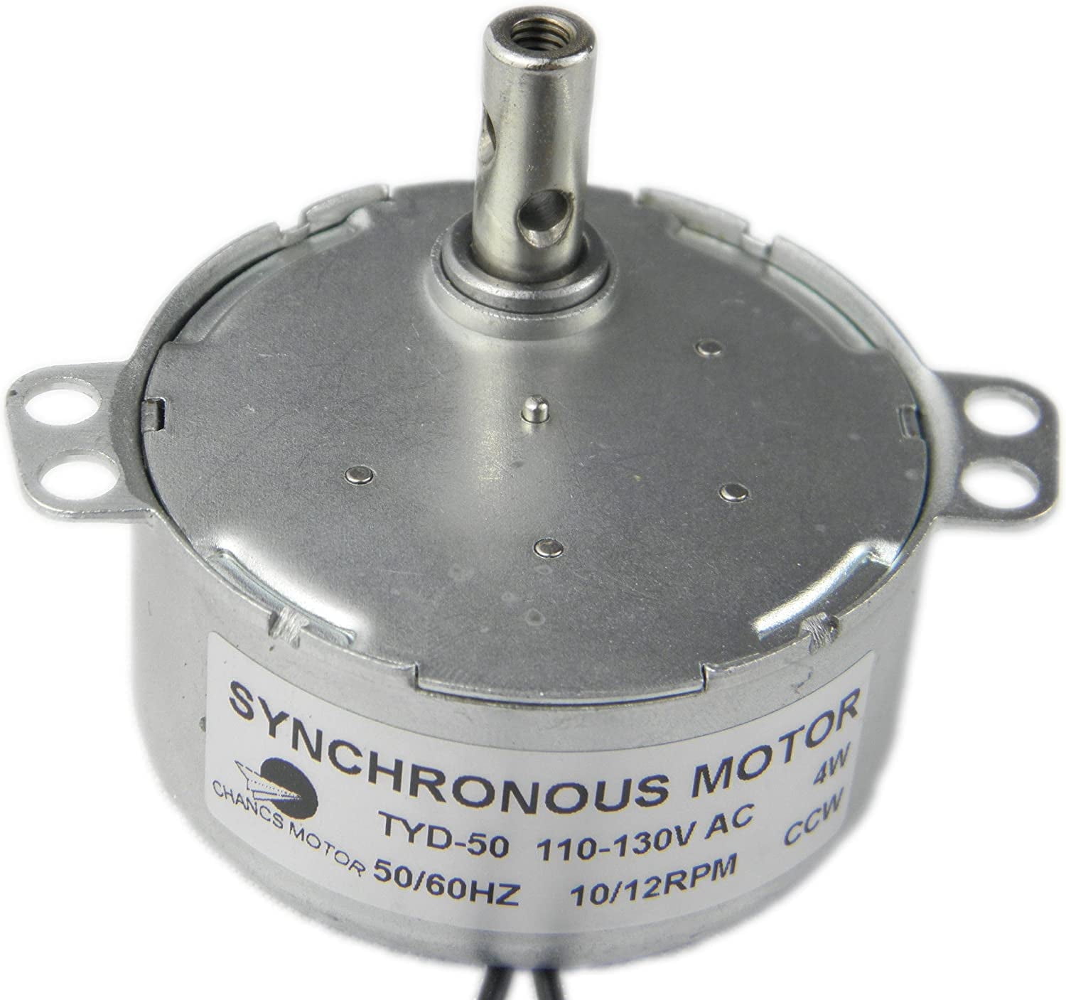 CHANCS TYD-50 Small Synchronous Geared Motor 110V AC 10-12RPM 4W CCW ...