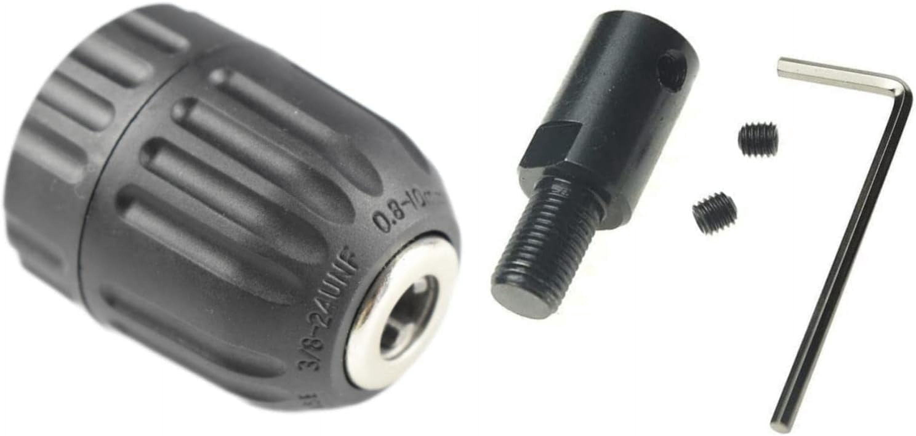 CHANCS Thread 0.8mm-10mm Drill Chuck 3/8-24UNF Threaded Connecting Rod ...