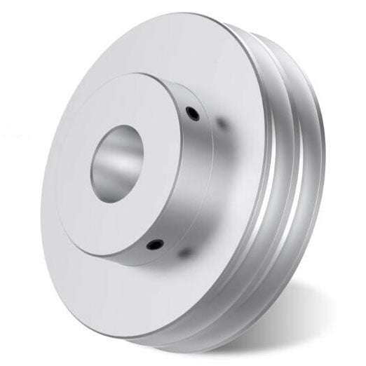 CHANCS V-Shape Aluminum Alloy Double Pulley Wheel 80mm OD 15mm Fixed ...