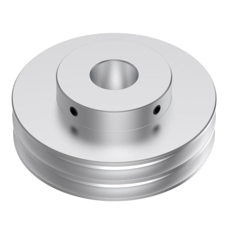 CHANCS V-Type Double Groove Pulley 60mm OD 12mm Fixed Bore Aluminum ...