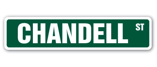 CHANDELL Street Sign Childrens Name Room Sign | Indoor/Outdoor | 36 ...