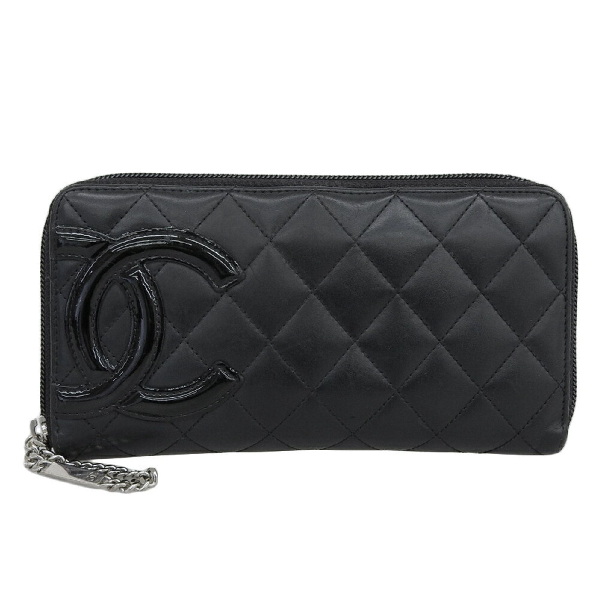 Pre-Owned CHANEL Cambon Line Coco Mark Long Wallet A50078 with Seal ...