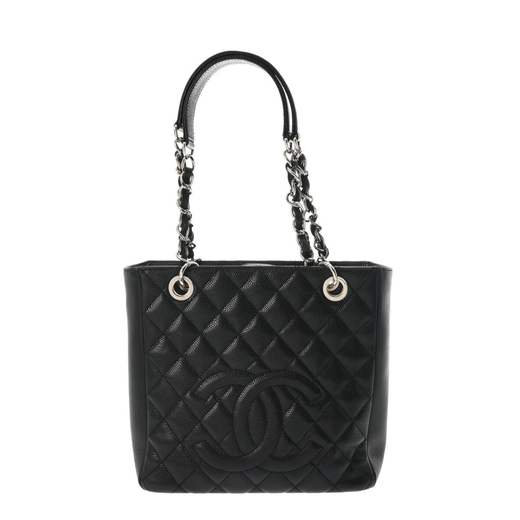 Pre-Owned CHANEL Chanel Matelasse PST Petite Tote Black A50994 Women's ...