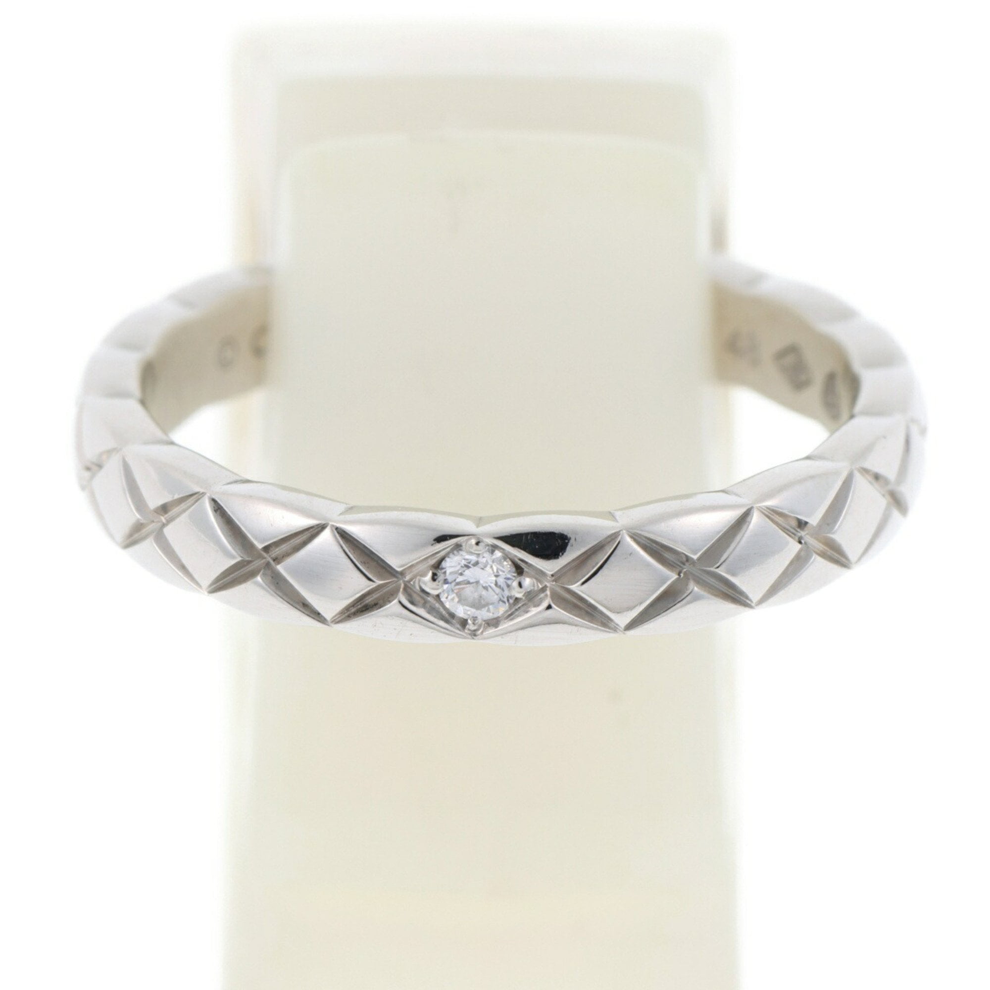 Pre-Owned CHANEL Coco Crush Collection Ring 1P Diamond Pt950 Platinum L-157516 (Good) - Walmart.com