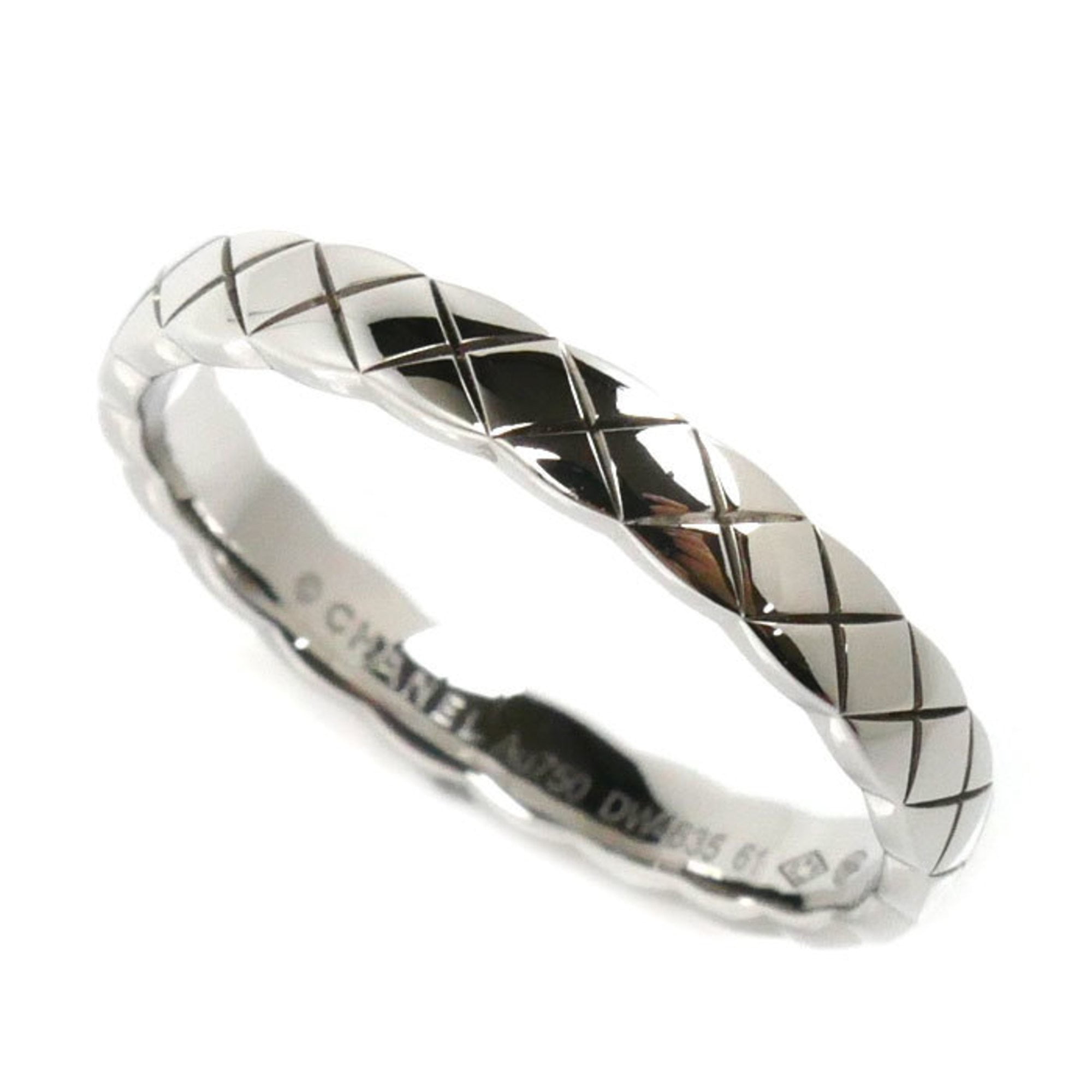 Pre-Owned CHANEL K18WG White Gold Coco Crush Ring J11793 Size 20 61 4.5g Men's (Good) - Walmart.com