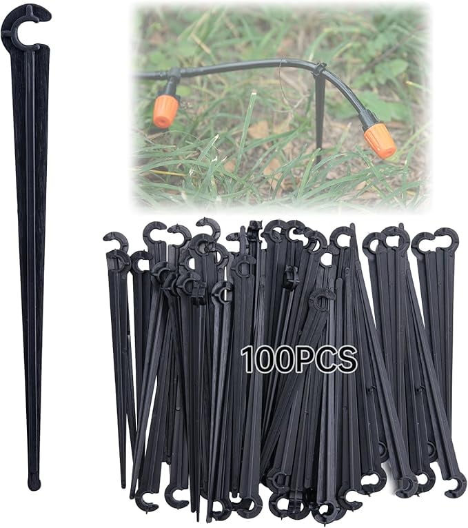 CHANGE MOORE 250 Pcs Drip Irrigation Stakes Universal Drip Tubing Hold ...