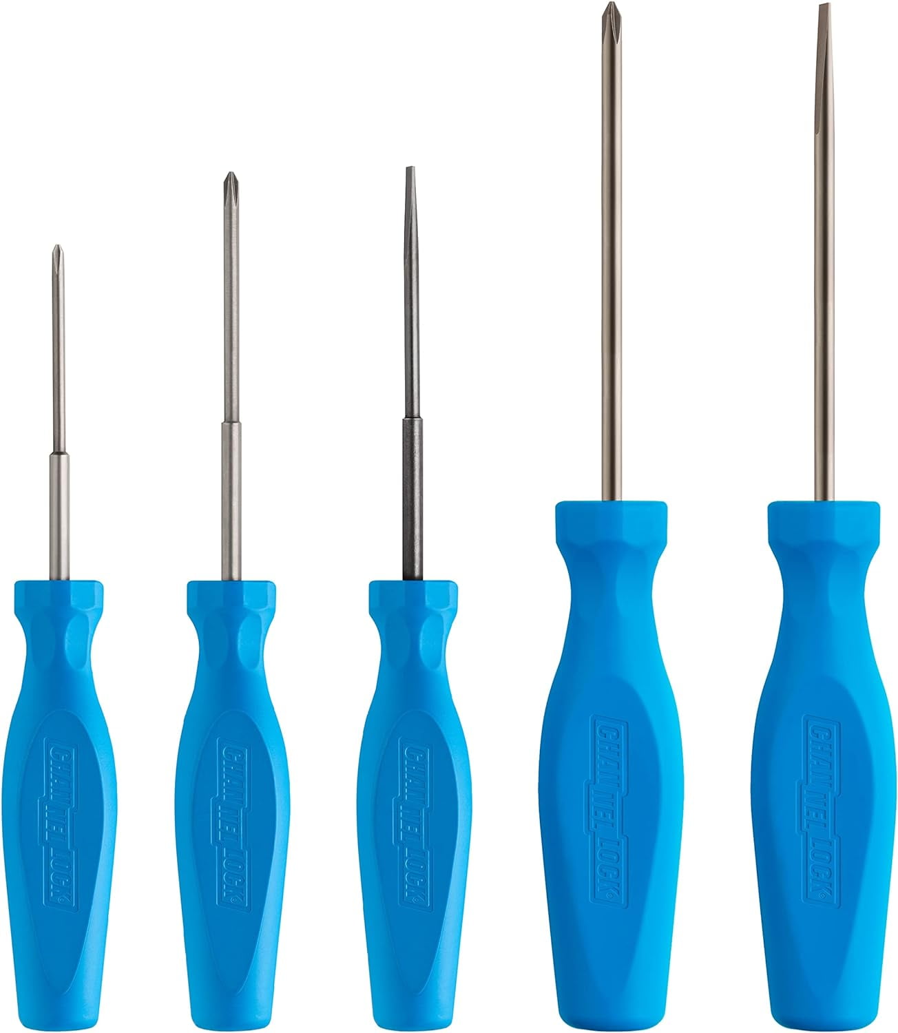 CHANNELLOCK SP-5H 5 Piece Professional Screwdriver Set, Precision ...